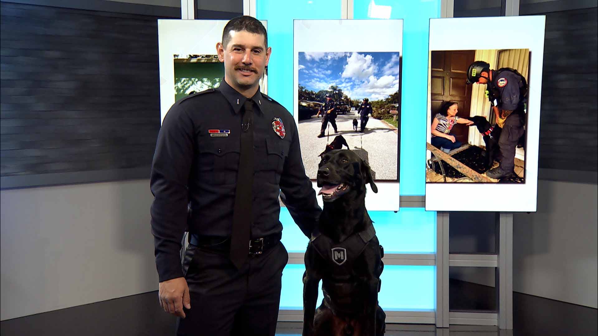 Firefighter and K9 Help During Hurricane Recovery | Auroratv